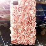 Bling Crystal Sparkle Rhinestones Pink Lace Roses Iphone 4s Case on Luulla