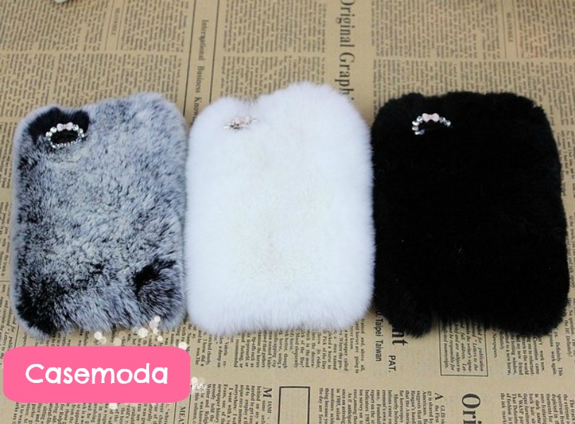 Chic Elegant Synthetic Rabbit Fur Iphone 5 Case Cover on Luulla